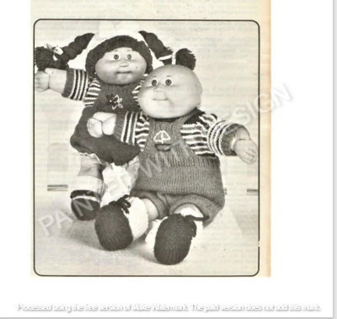 Cabbage Patch Outfits, Cabbage Patch Doll Clothes, Romper, Shirt, Shoes, Headband, Knitting ...