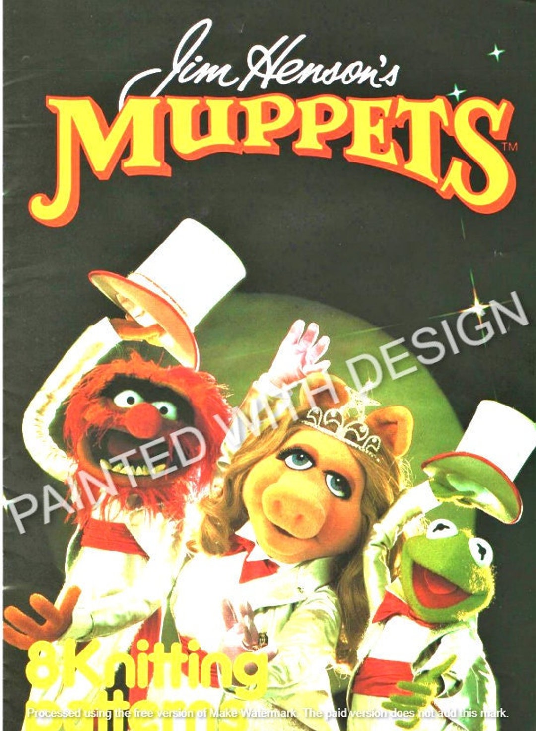 Muppets 8 Characters Sweater, Jumper Knitting Pattern, Children and ...