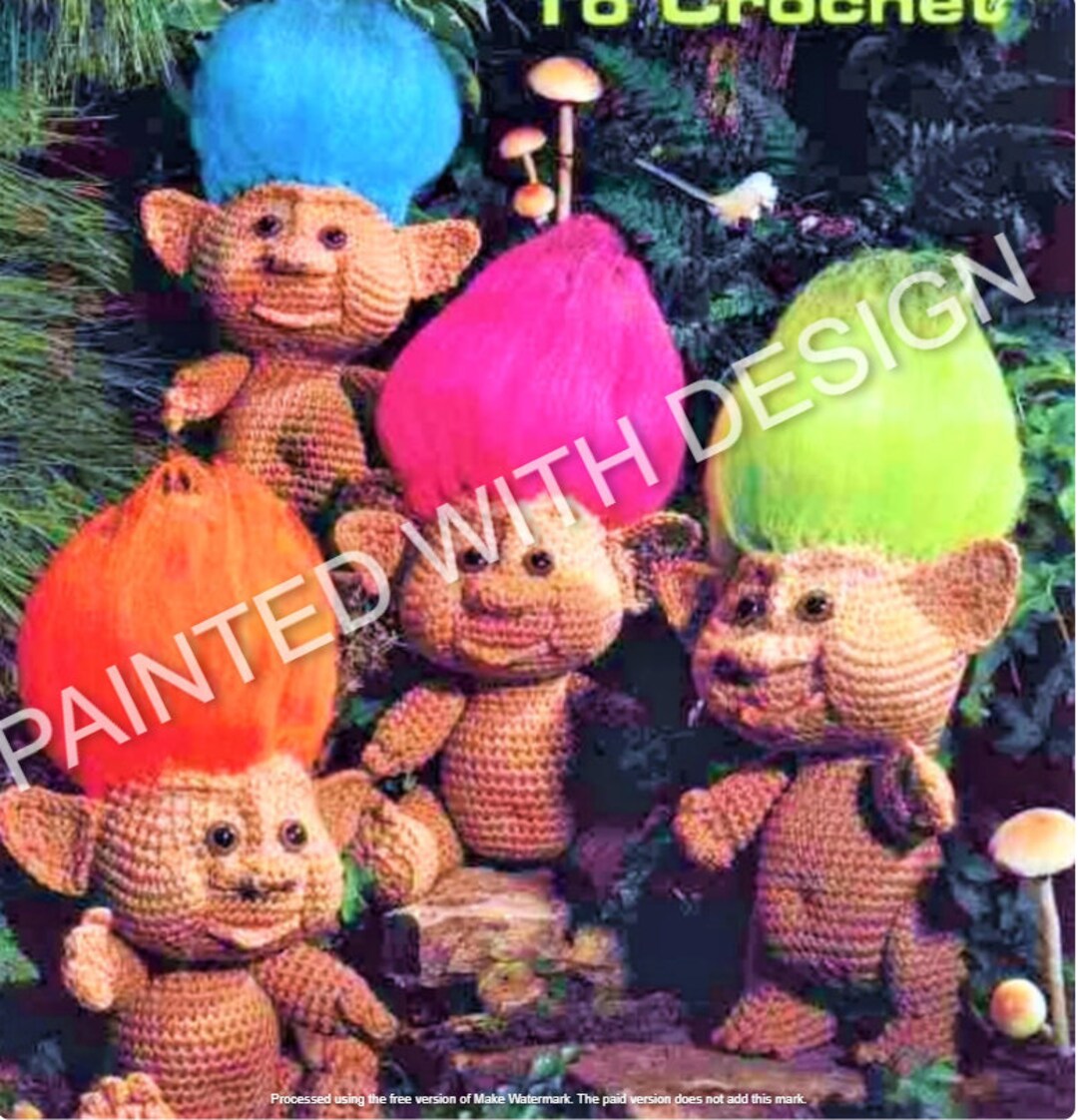 Vintage Gnomes and Outfits Crochet Pattern, Stuffie, Kids Toy, Trolls ...