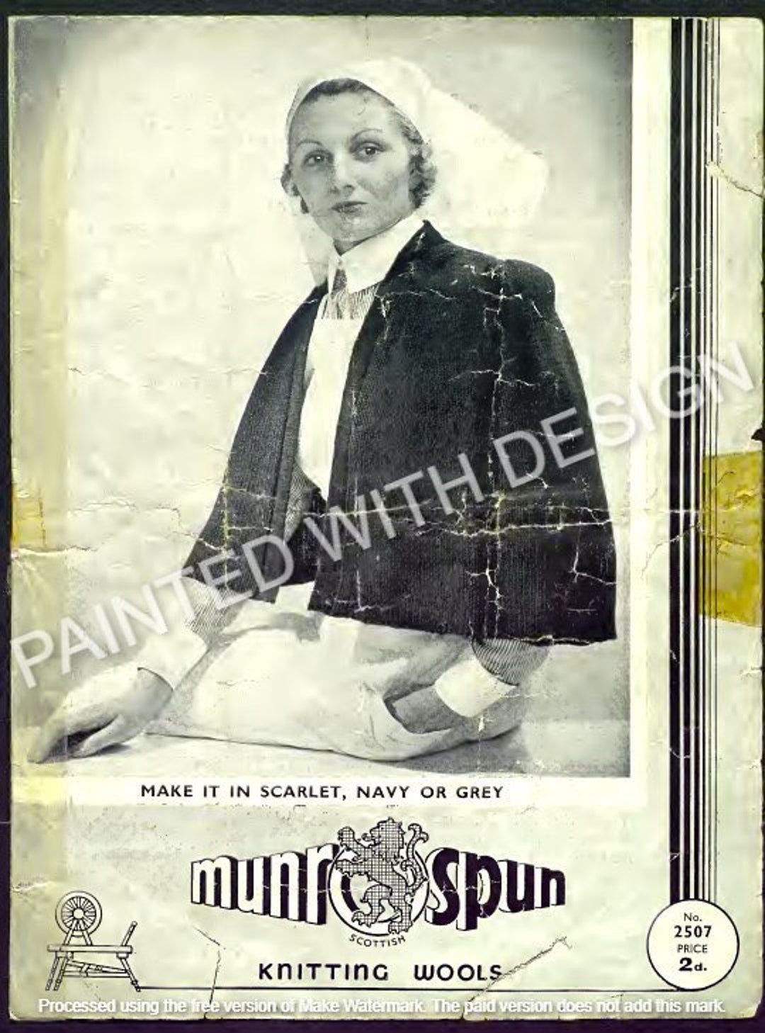 Vintage Nurses Cape Knitting Pattern, Cape, Medical Uniform, Knitting ...