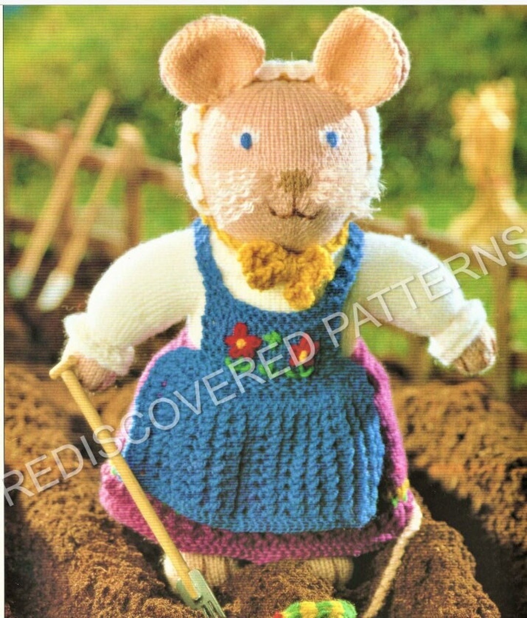 Vintage Mouse Knitting Pattern Maggie Mouse Kids Toy PDF - Etsy