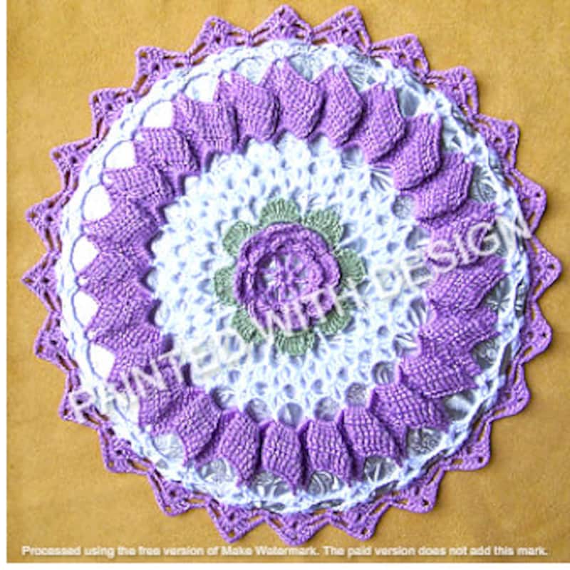 Crochet Doilies Mat Pattern - Etsy