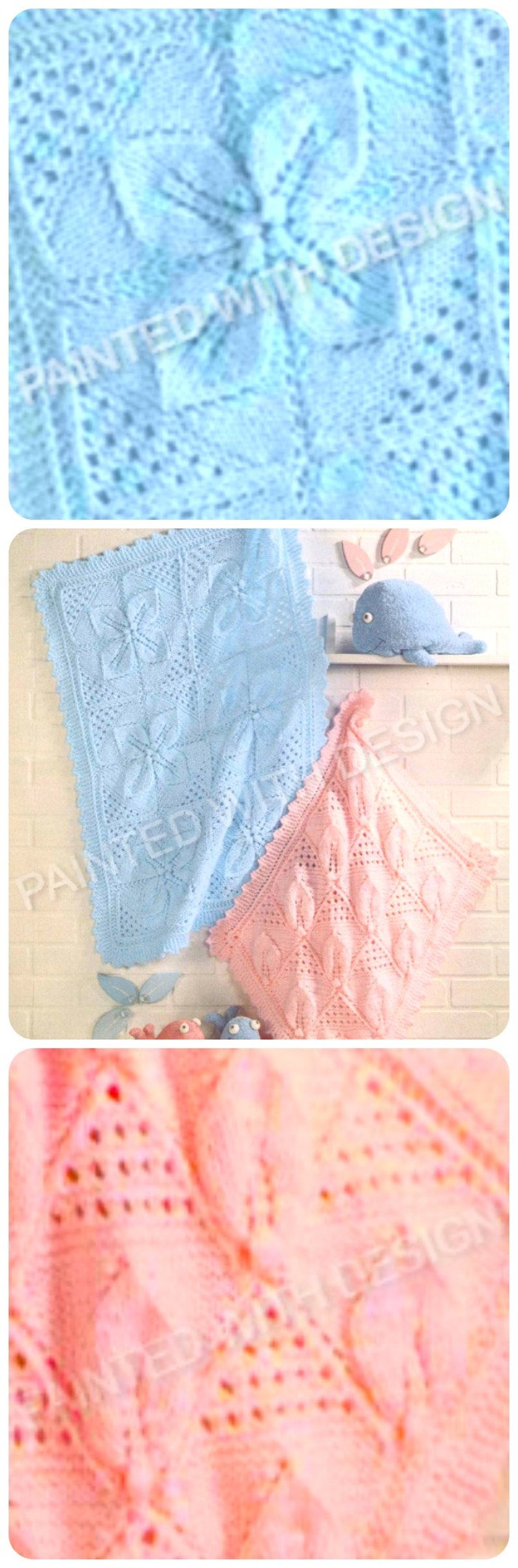 Baby Cot and Pram Blanket, Blanket Pattern, Baby Shower Gift, Handmade ...
