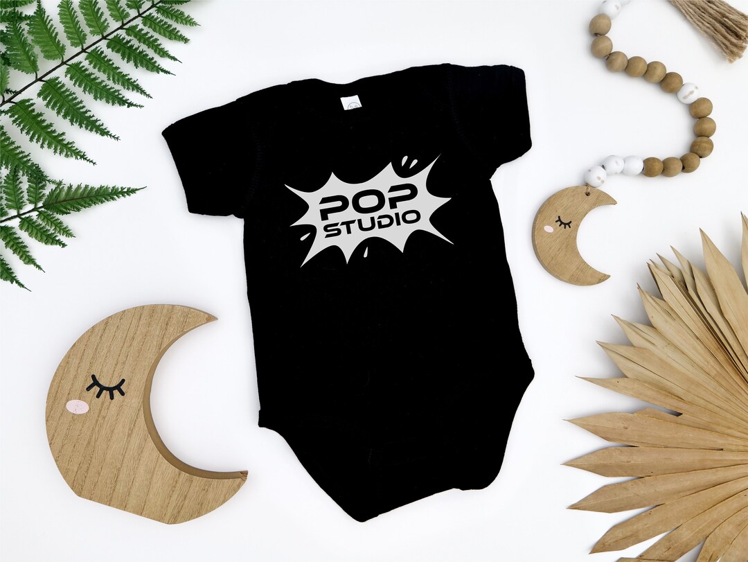 Boho Baby Mockup / Rabbit Skins Black 4424 Mockup / Baby Mockup ...