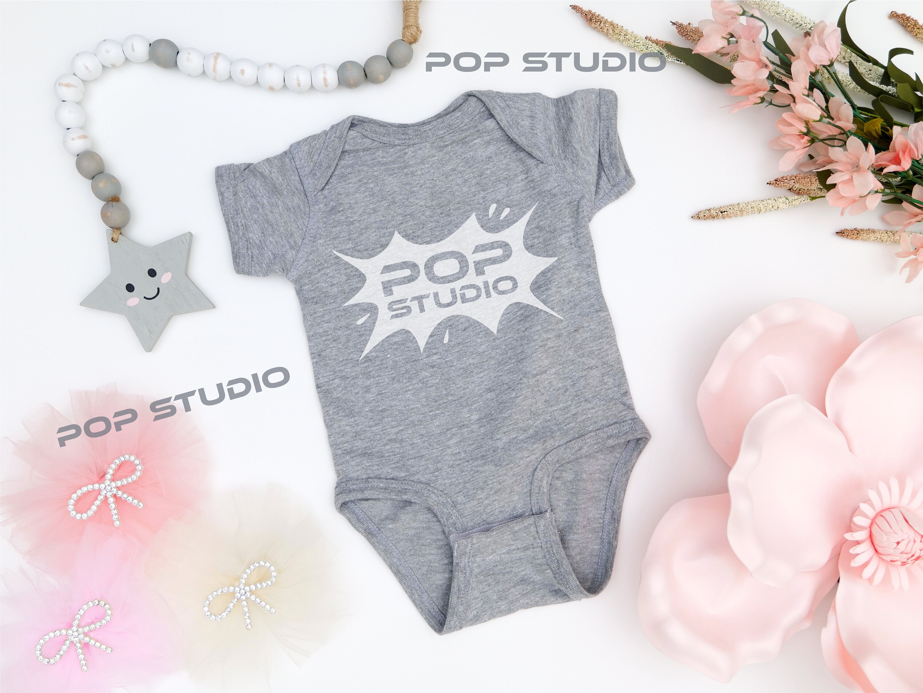 Rabbit Skins Mock-up Heather 4424 Mockup Baby Mockup - Etsy