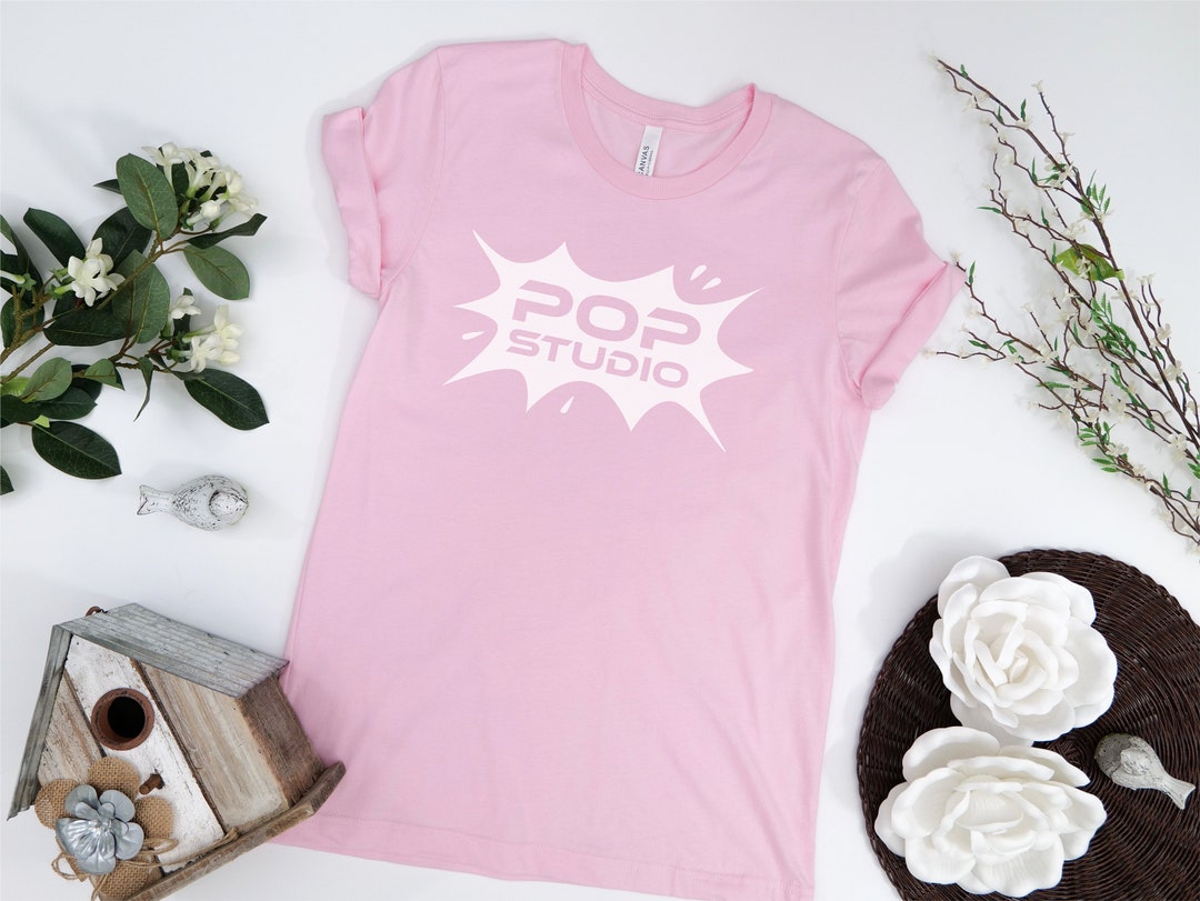 3001 Pink Mock up | Bird House Mockup | Spring Mockup | Pink Shirt ...