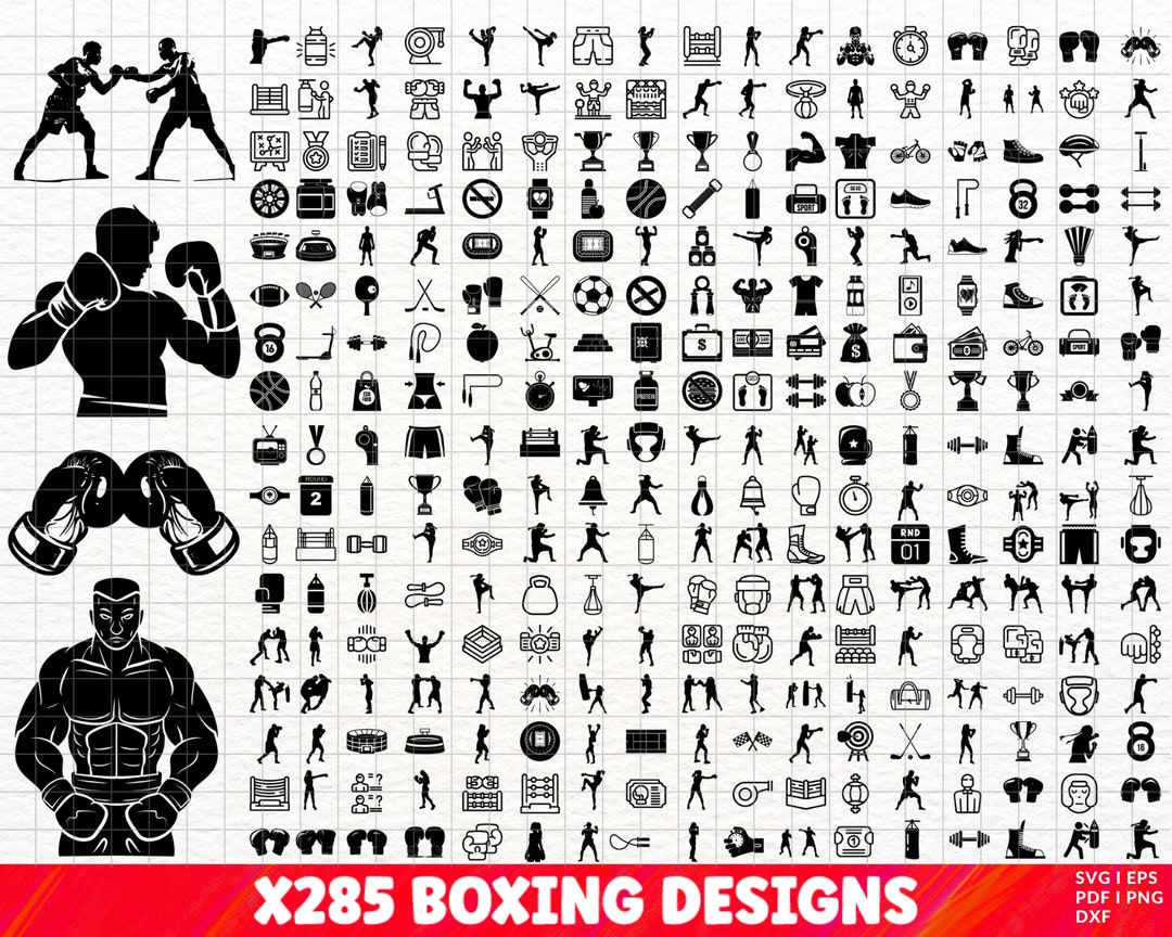 Boxing SVG Bundle ,boxing PNG Bundle, Boxing Clipart, Boxing SVG Cut ...