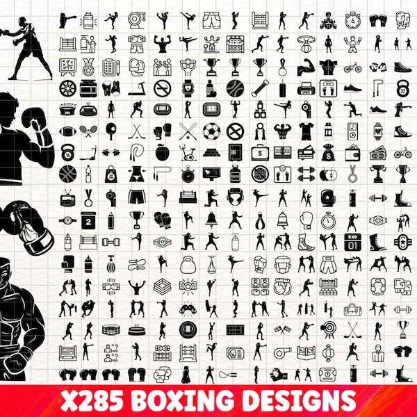 Boxing Svg - Etsy