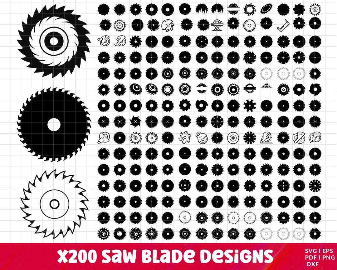 Saw Blade SVG Bundle, Saw Blade PNG Bundle, Saw Blade Clipart, Saw ...
