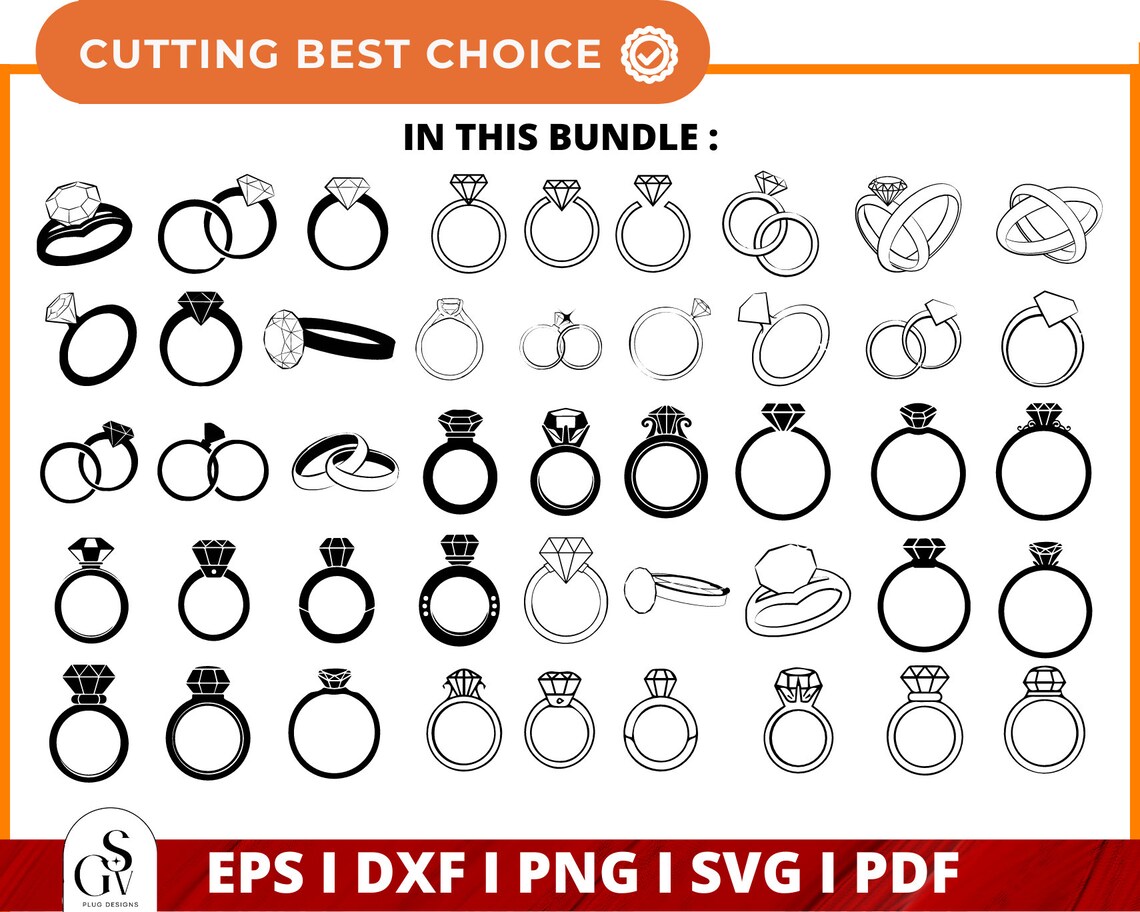 Diamond Ring Svg Wedding Ring Svg Engagement Ring Svg - Etsy