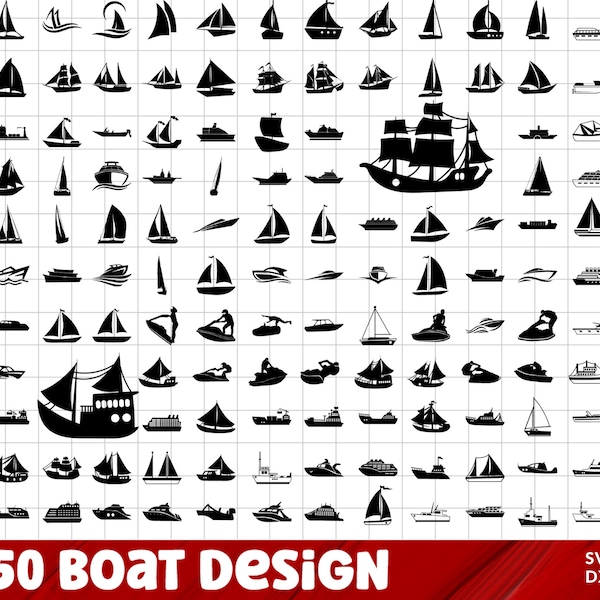 Boat Svg - Etsy