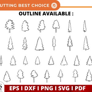 Pine Tree Svg, Tree Line Svg, Tree Svg, Pine Tree File, Forest Svg ...