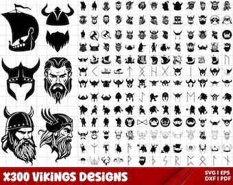 Viking SVG Bundle, Viking Clipart, Viking SVG Cut Files for Cricut ...