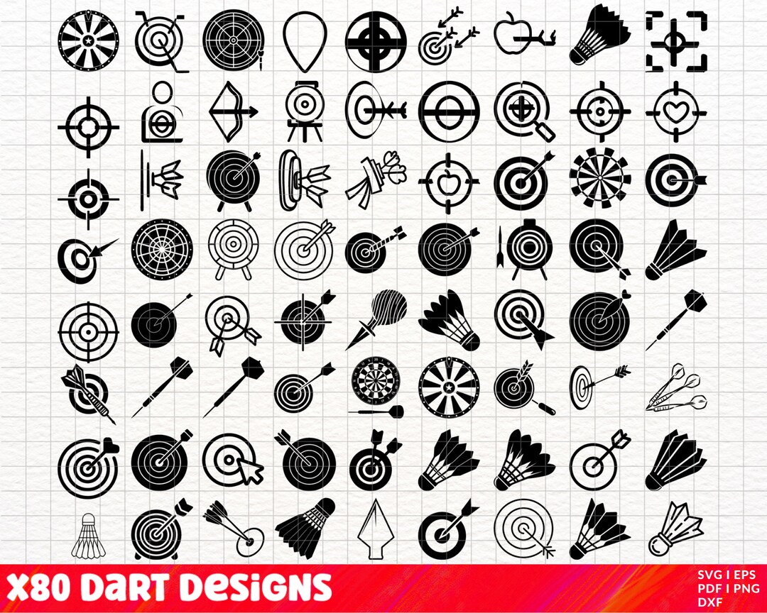 Dart Svg Bundle, Dart PNG Bundle, Dart Clipart, Dart Cut Files Cricut ...