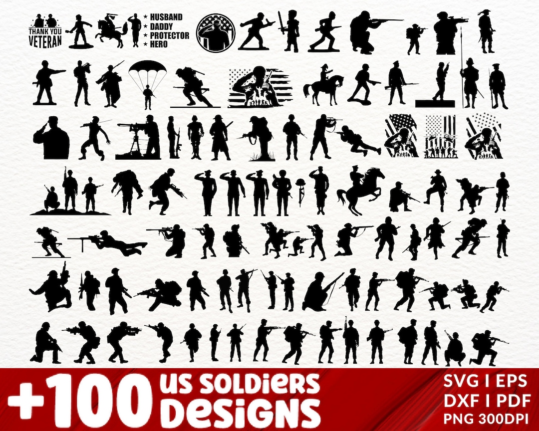 US Soldier SVG, Veteran Soldier Svg, American Troops Svg, Army Svg ...