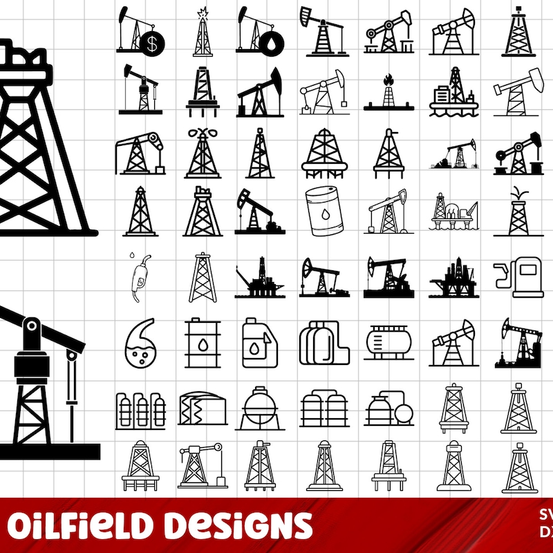 Oil Field Svg - Etsy