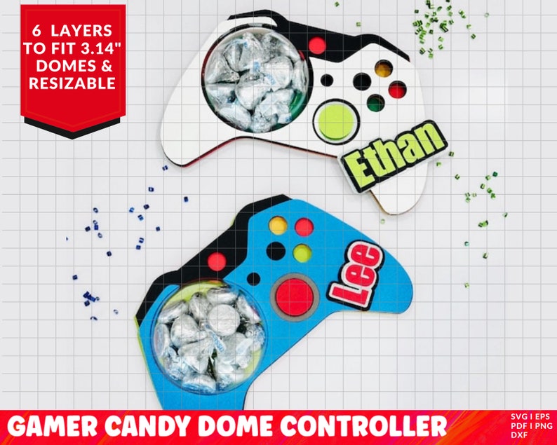 Gamer Candy Dome Svg. Chocolate Holder Svg. Gamer Candy Holder. Gamer ...