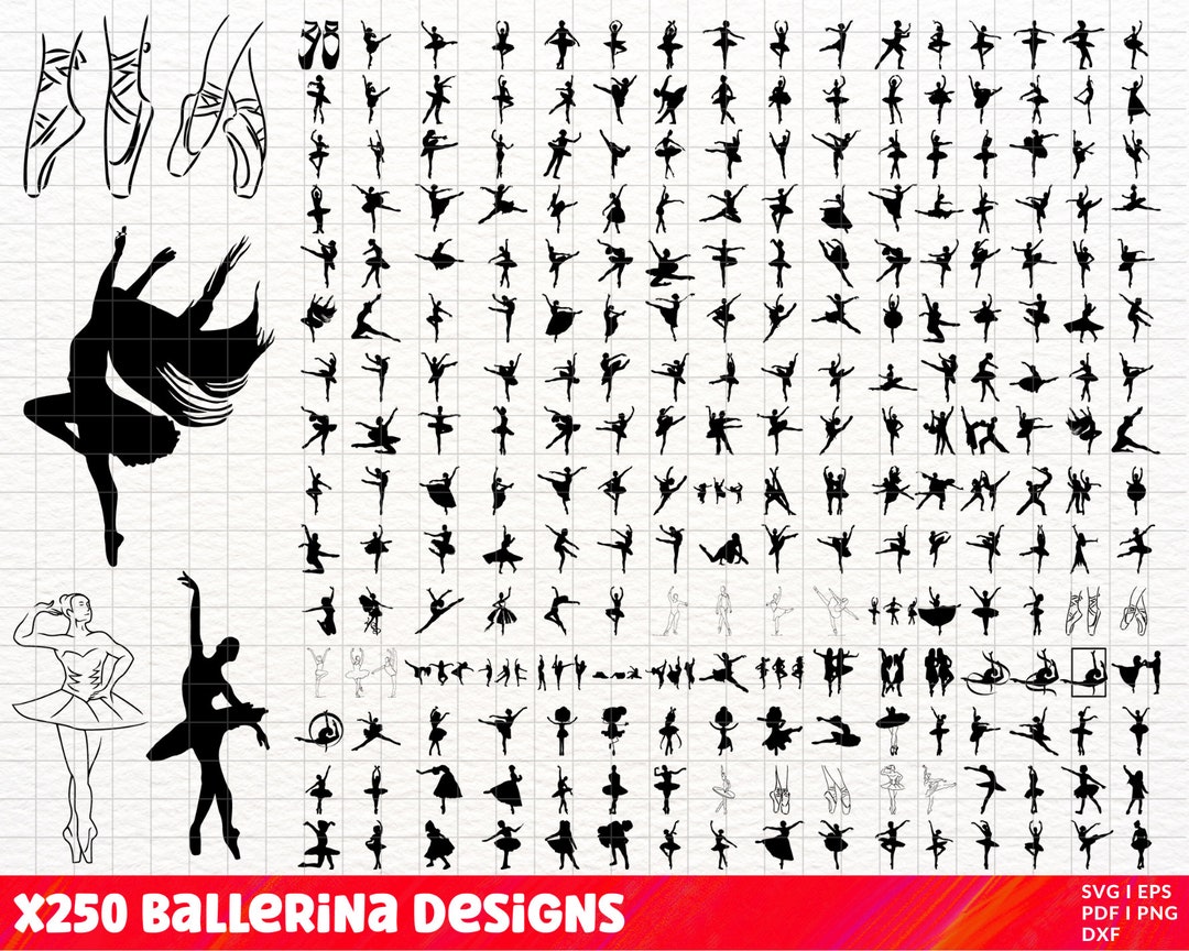 Ballerina SVG Bundle, Ballerina PNG Bundle, Ballerina Clipart ...