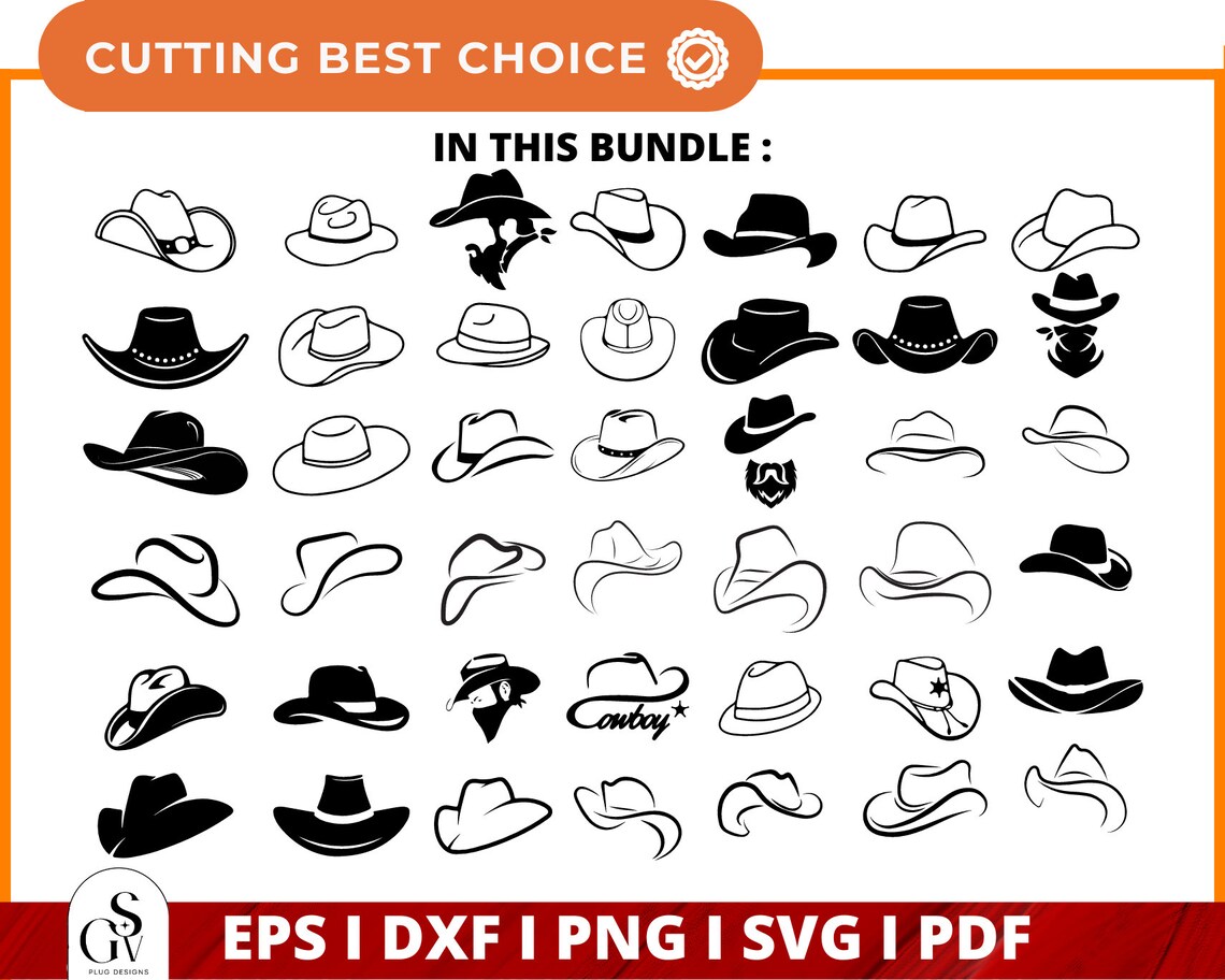 Cowboy Hat Svg Western Svg Cowboy Svg Cowboy Hat Png - Etsy