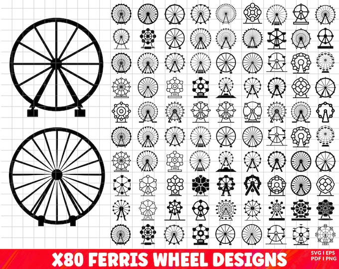 Molde rueda de la fortuna, archivos SVG, DXF, EPS, pdf, png, patron ...