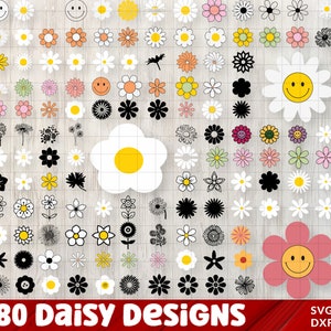 Daisy SVG Bundle Daisy Flower Svg Files for Cricut Flower - Etsy