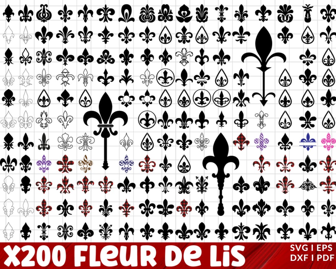 Fleur De Lis Svg Cut File, Fleur De Lis Bundle Svg, Fleur De Lis ...