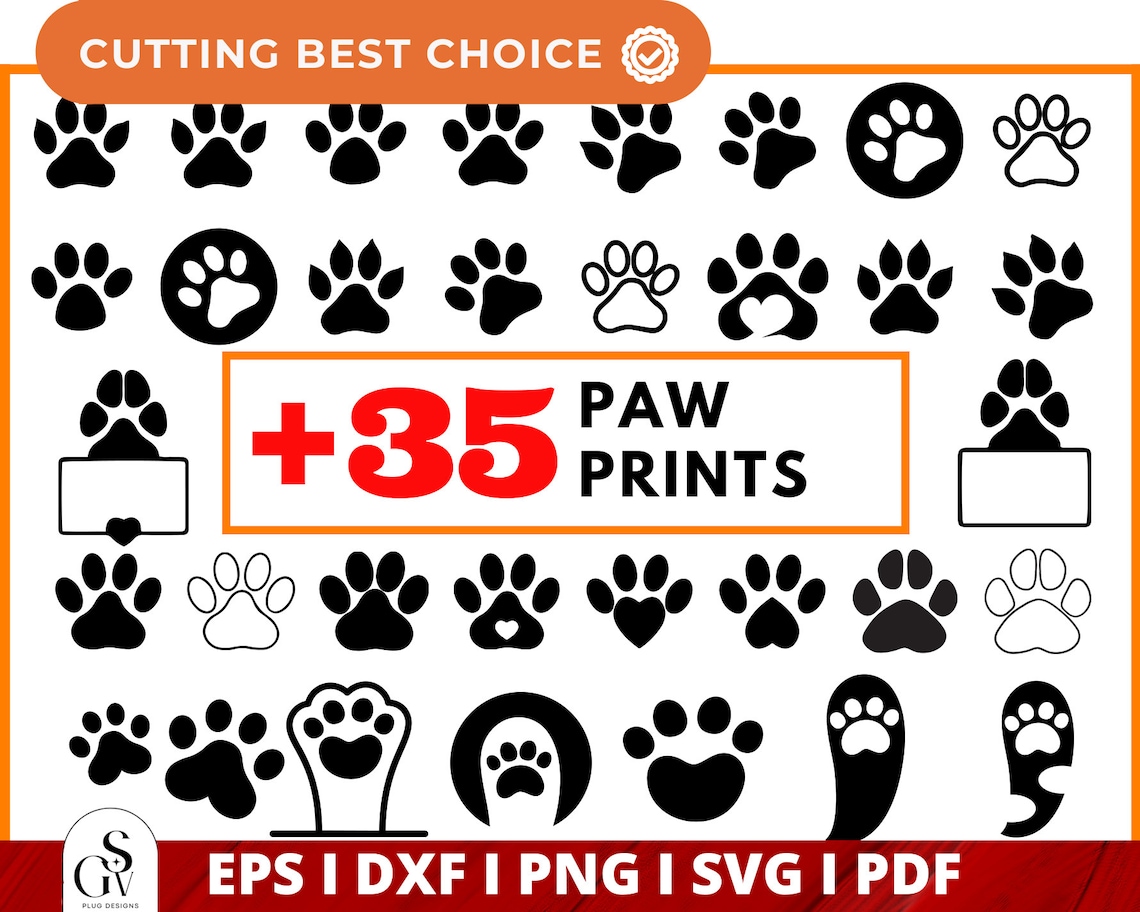Paw Print Svg Dog Paw Print Svg Dog Paw Svg Paw Svg Dog - Etsy