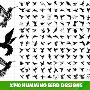 Hummingbird SVG Bundle ,hummingbird PNG Bundle, Hummingbird Clip Art ...