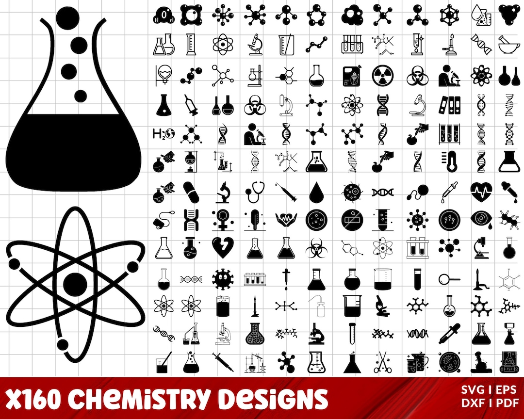Chemistry SVG Bundle, Chemistry PNG Bundle, Chemistry Clipart ...