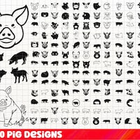 Pig Svg - Etsy