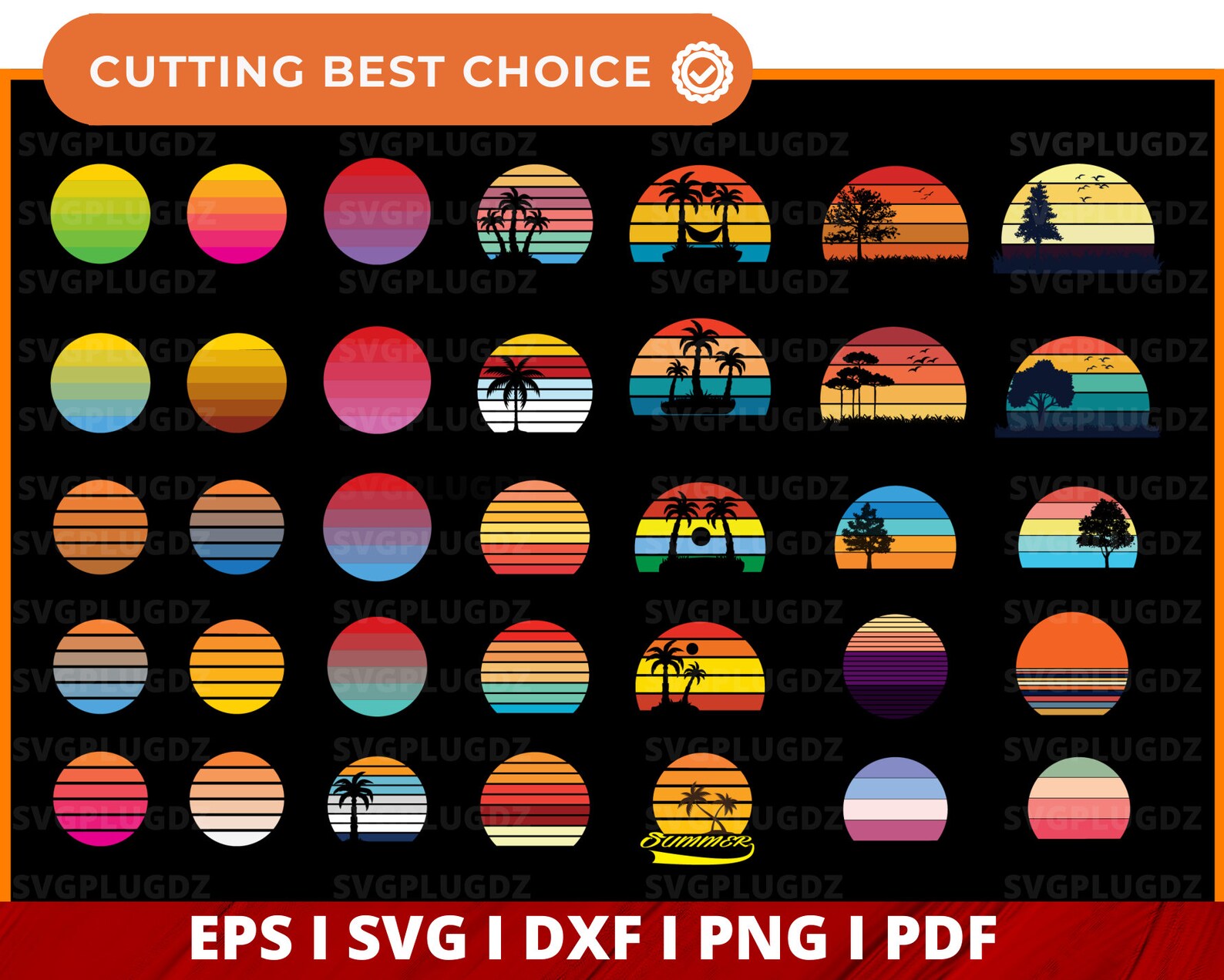 Retro Sunset Svg Bundle Rainbow Svg Vintage Retro Sunset - Etsy
