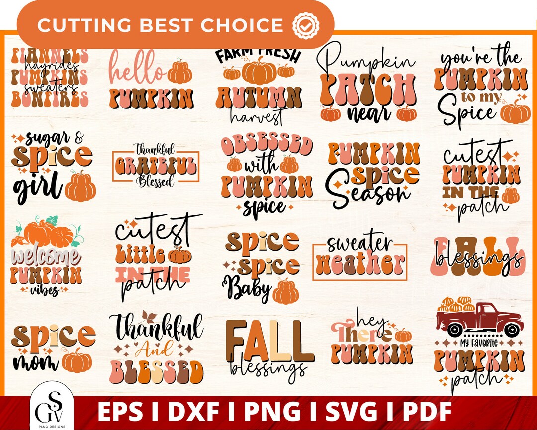 Fall SVG BUNDLE, Fall Svg, Happy Fall Svg, Retro Fall Svg, Fall Shirt ...
