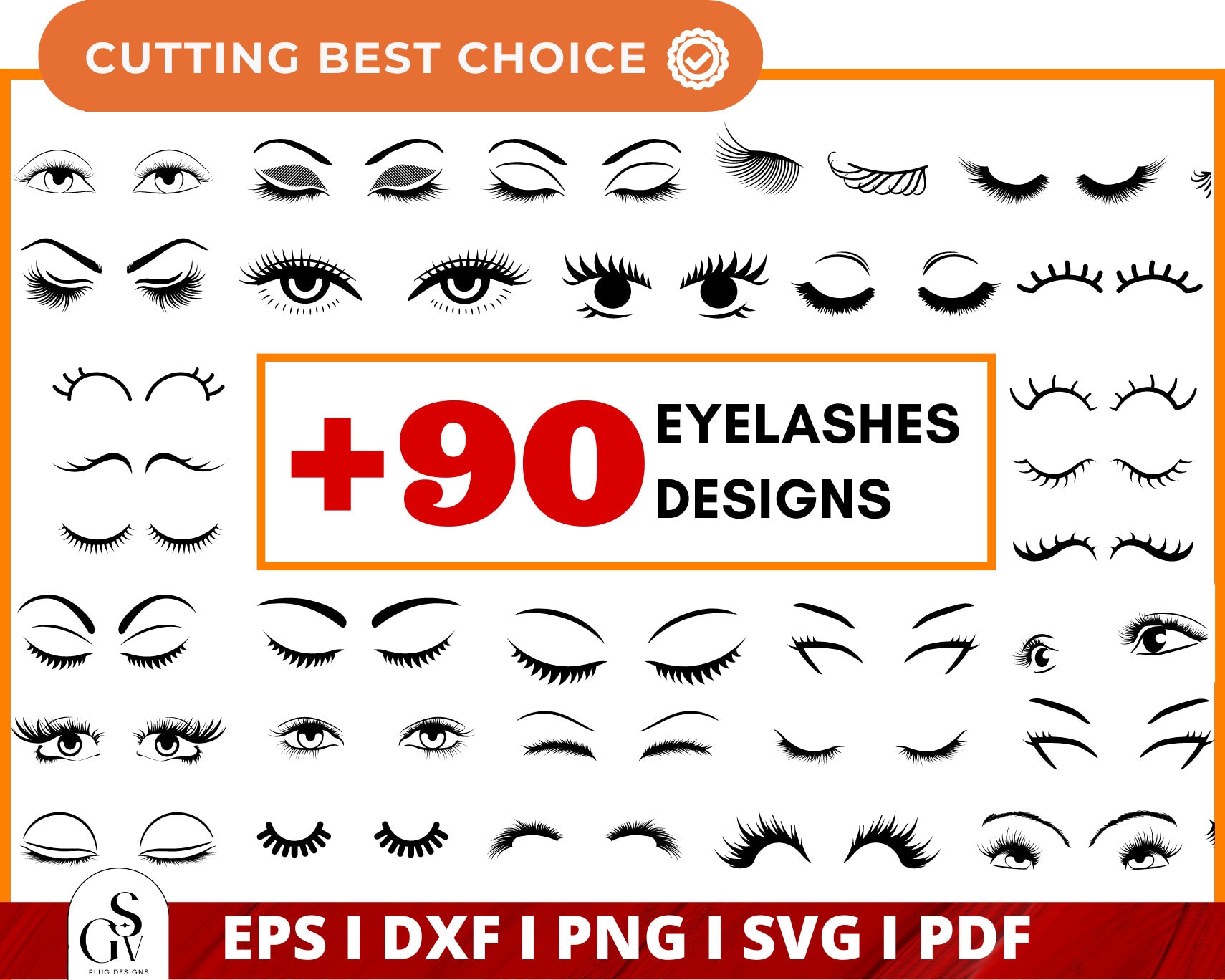 Eyelashes Bundle Svg Eyebrows Svg Lashes Svgwomen Eyes Svg - Etsy
