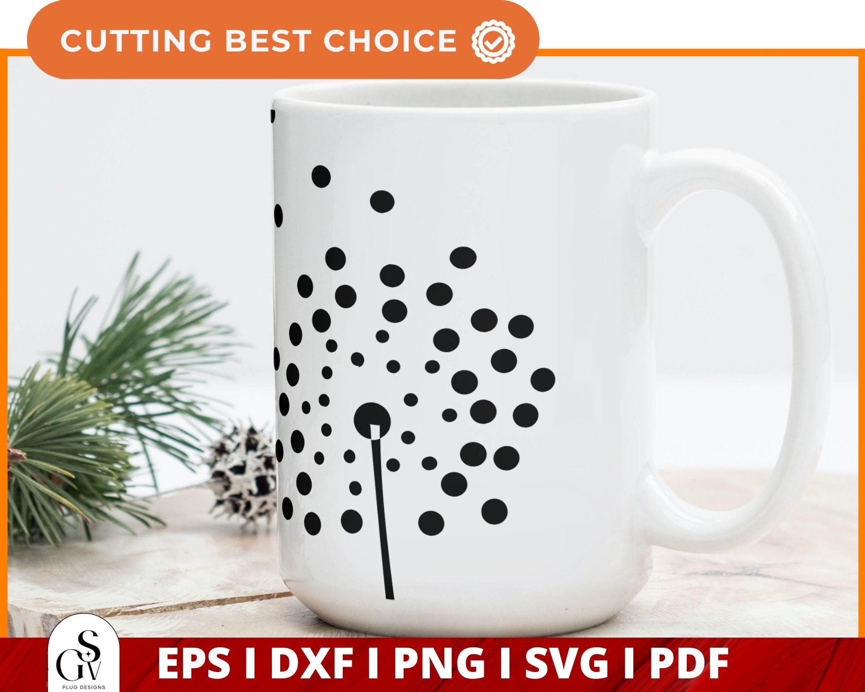 Dandelion Svg, Dandelion Svg Bundle, Dandelion Png, Floral Clipart ...