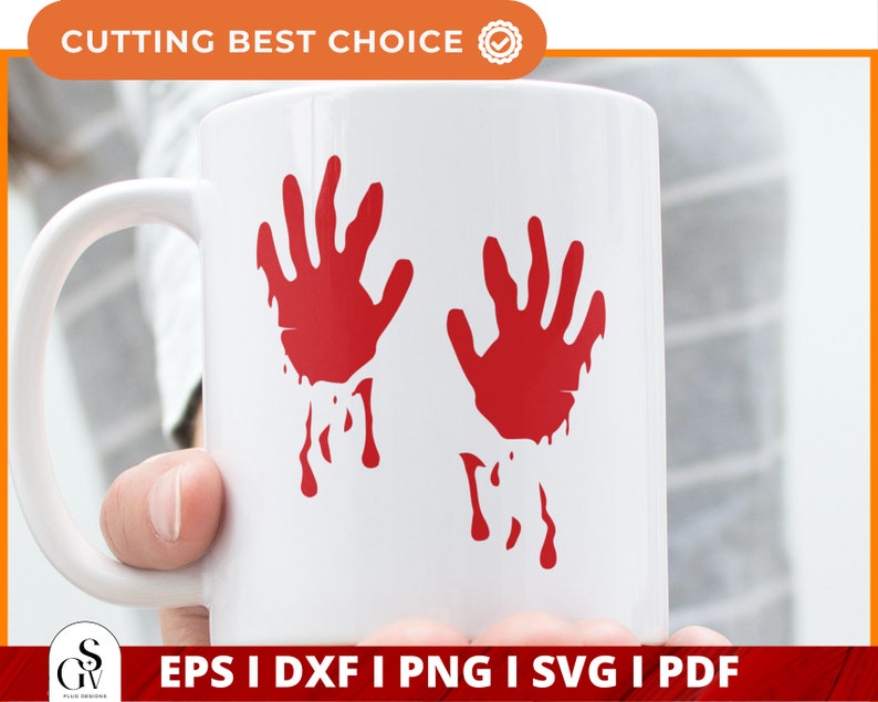 Bloody Handprint Svg, Blood Splatter Svg, Blood Drip svg, Blood svg ...