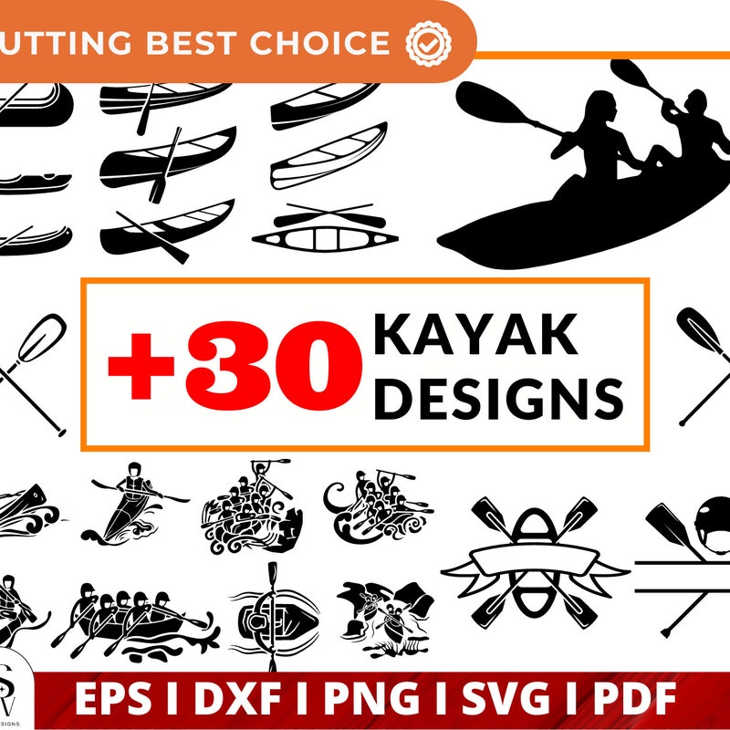 Kayak Svg - Etsy