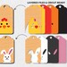 Bunny Easter Tag SVG, Easter Bunny Name Tag Svg, Easter Gift Tags Svg ...