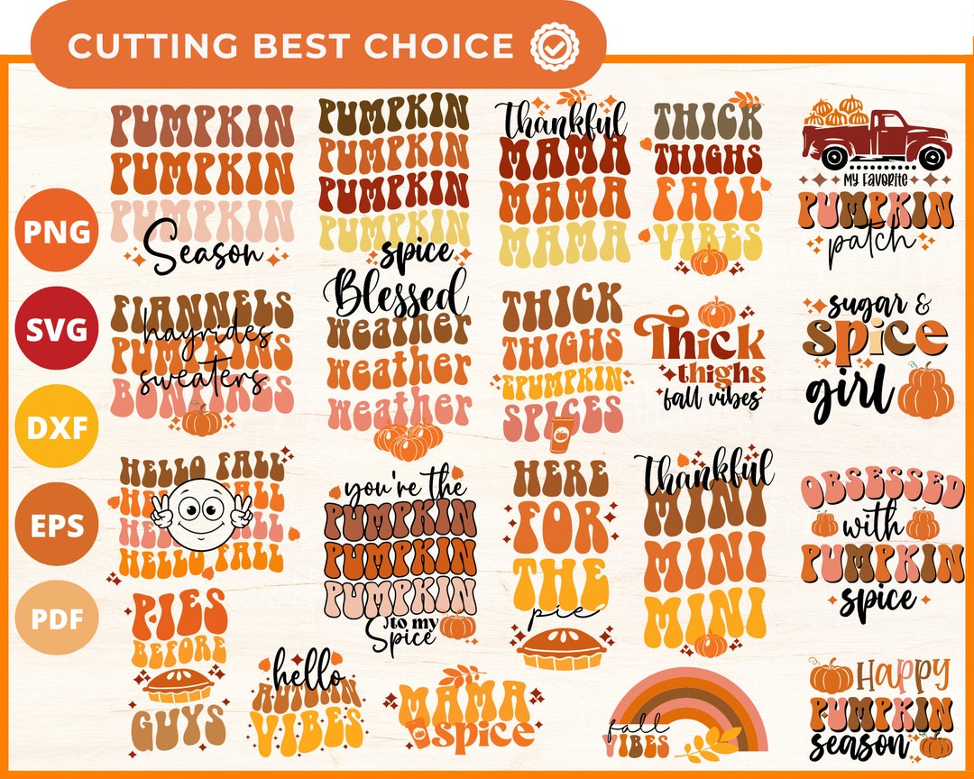 Retro Fall SVG Bundle, Happy Fall Svg, Automne Rétro Svg, Hello Fall ...