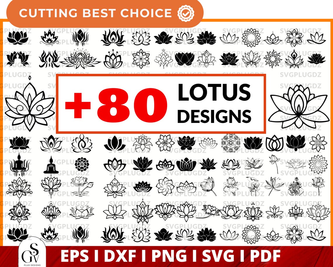 Lotus Flower SVG, Lotus Svg, Lotus Silhouette, Zentangle Lotus Svg ...