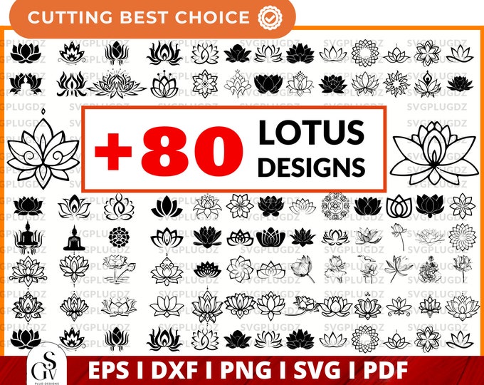 Lotus Flower SVG, Lotus Svg, Lotus Silhouette, Zentangle Lotus Svg ...