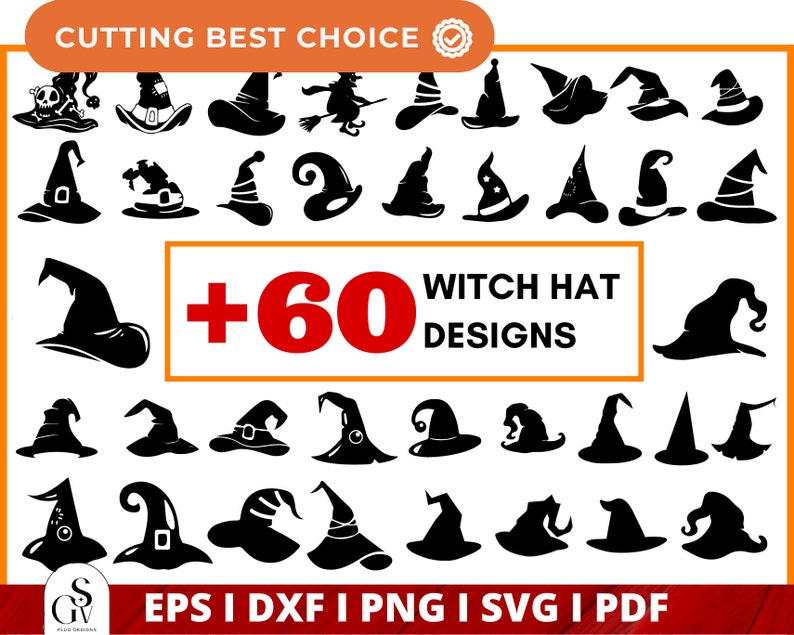 Witch Hat SVG Witch SVG Witch Hat Cut File Witch Hat Dxf - Etsy