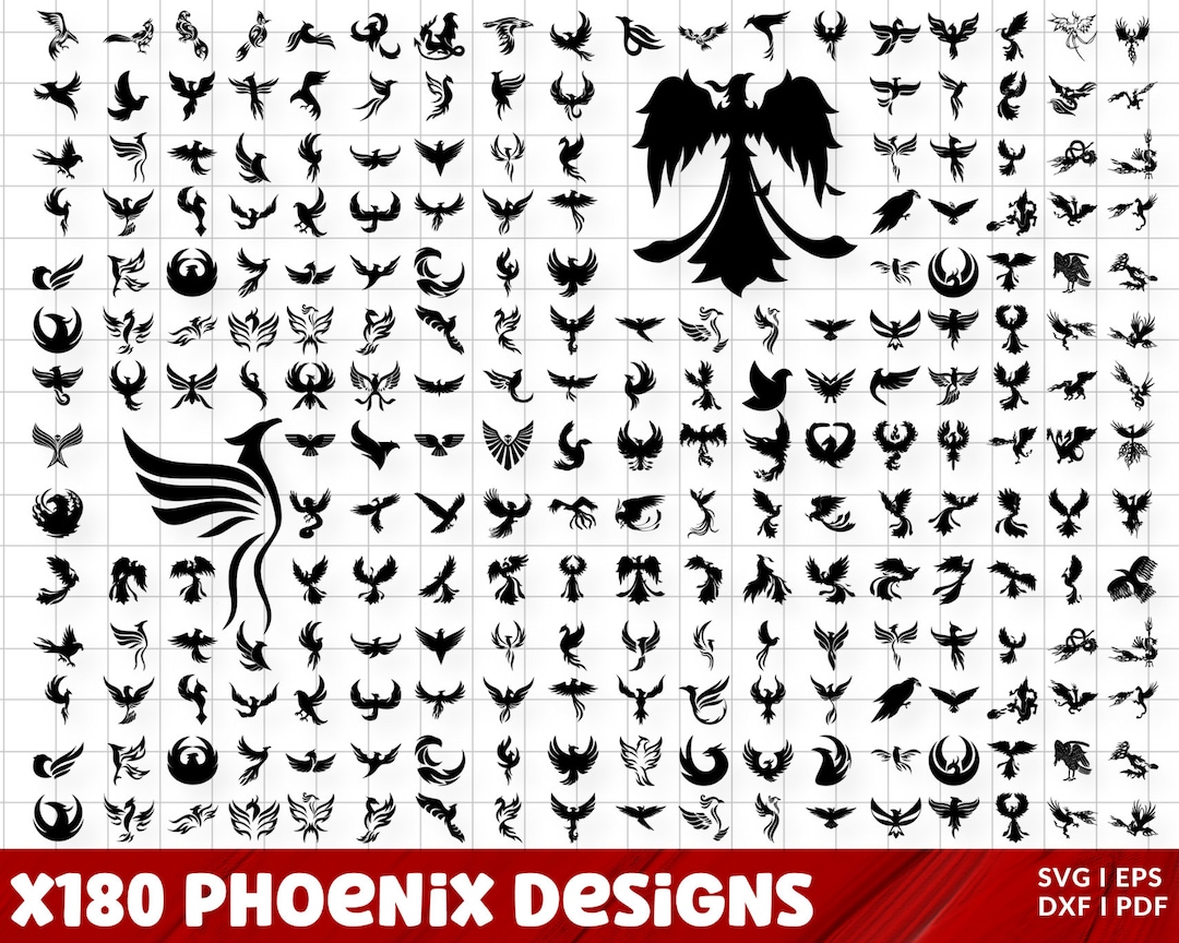 Phoenix SVG Bundle, Phoenix PNG Bundle, Phoenix Clipart, Phoenix SVG ...