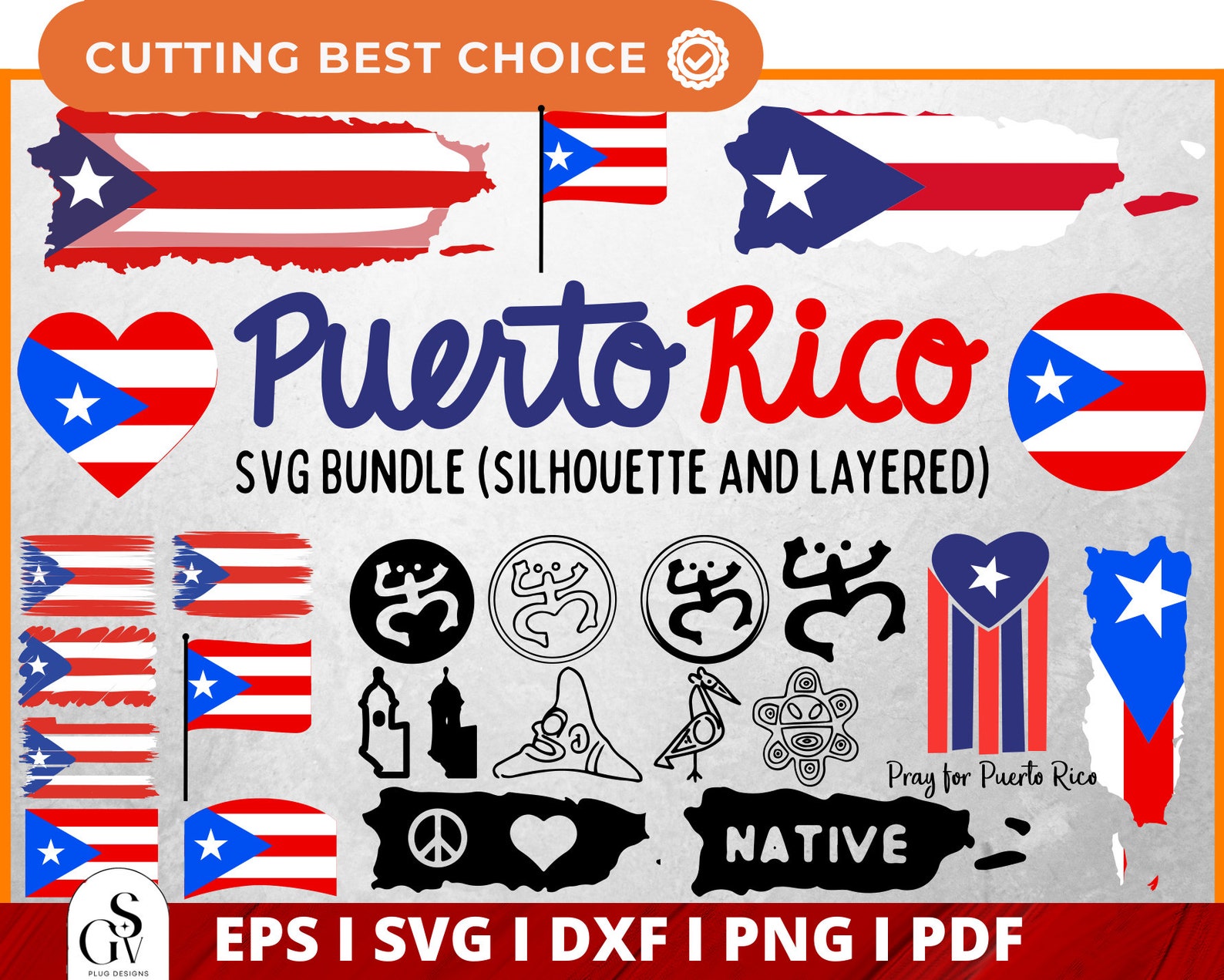 Puerto Rico Bundle Svg Taino Svg Puerto Rico Svg Garita - Etsy