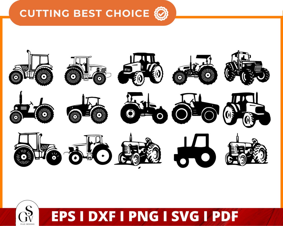 Tractors SVG Bundle Tractor Png Farm Tractor Svg Farming - Etsy