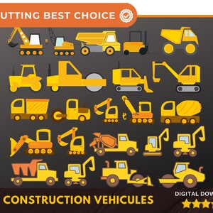 Construction SVG, Trucks Svg, Excavator Svg, Construction Bundle Svg ...