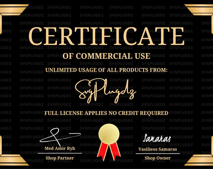 Unlimited Commercial Use License - Applies to ALL Store Items ...