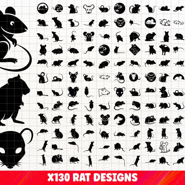 Mouse Rat Svg - Etsy