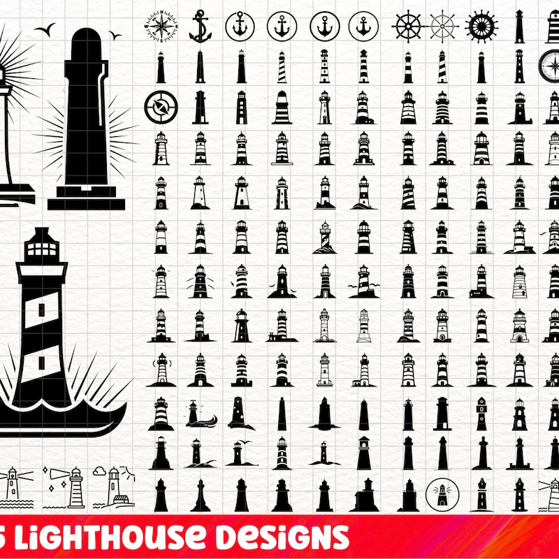 Lighthouse Svg - Etsy