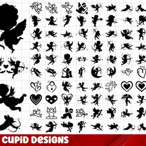 Cupid SVG Bundle, Cupid PNG Bundle, Cupid Clipart, Cupid SVG Cut Files ...