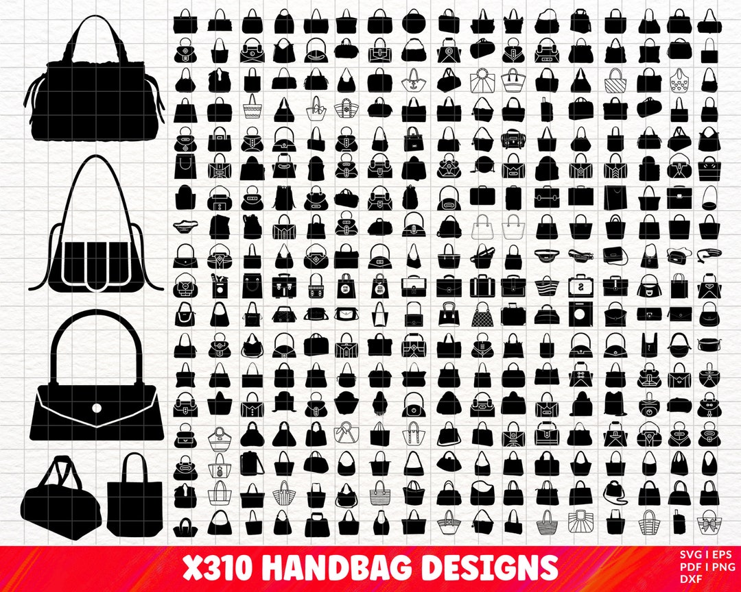 Handbag SVG Bundle, Handbag PNG Bundle, Handbag Clipart, Purse SVG Cut ...